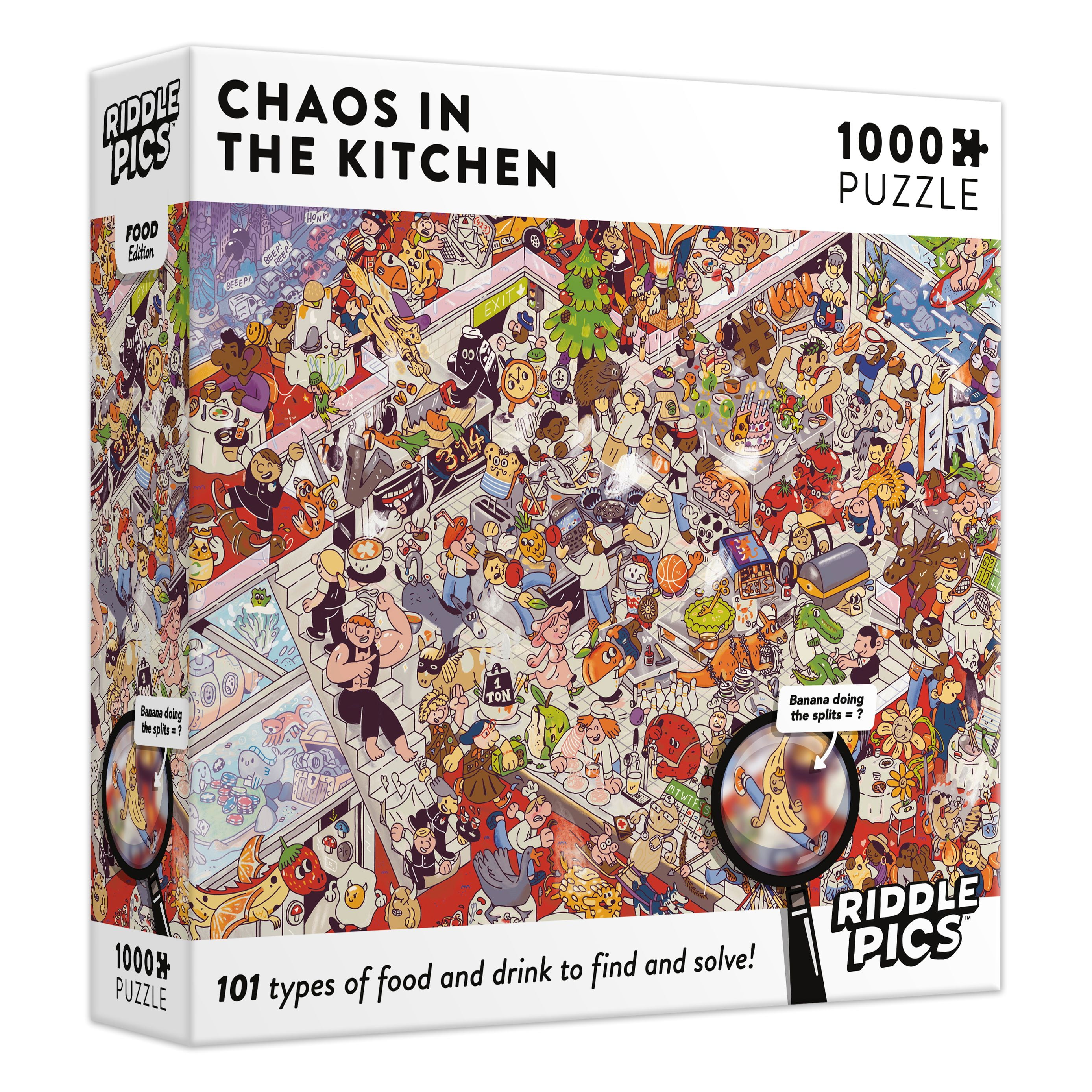 Big Potato Riddle Pics 1000 Piece Chaos in the Kitchen Interlocking ...