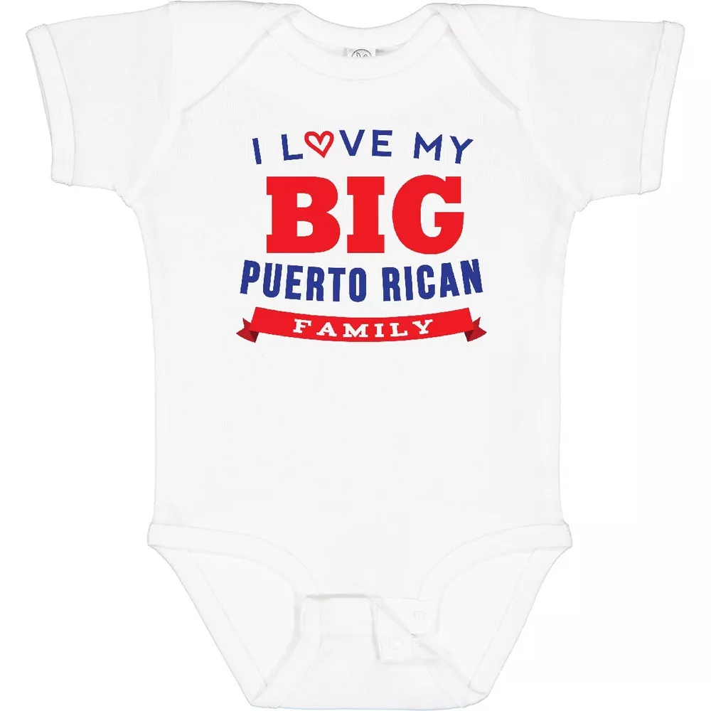 Big Puerto Rican Family Reunion Baby Bodysuit Proud Pride Cute And Cool ...