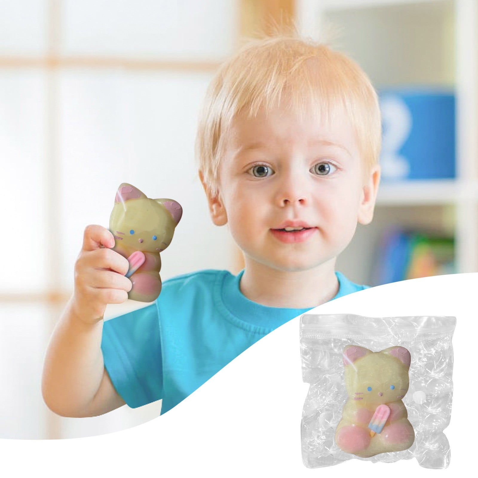 Big Realistic Cat Squishy Toys Chubby Fluffy Cat Squishies Toys Cat ...