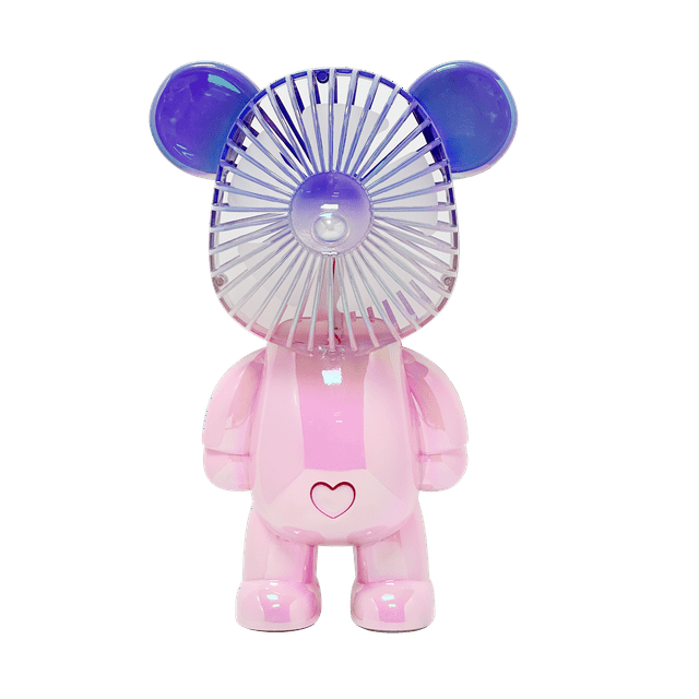 Big Rechargeable Bear Fan-Jelly Pink-(BBFJELLY) - Walmart.com