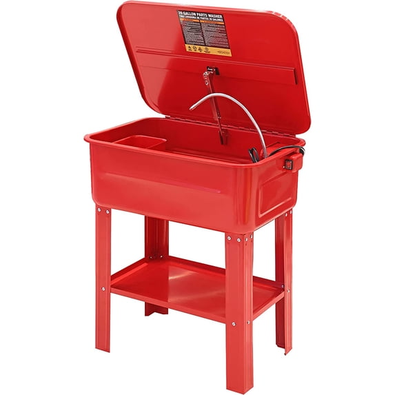 Big Red 20 Gallon Electric Automotive Parts Washer Cleaner, High ...