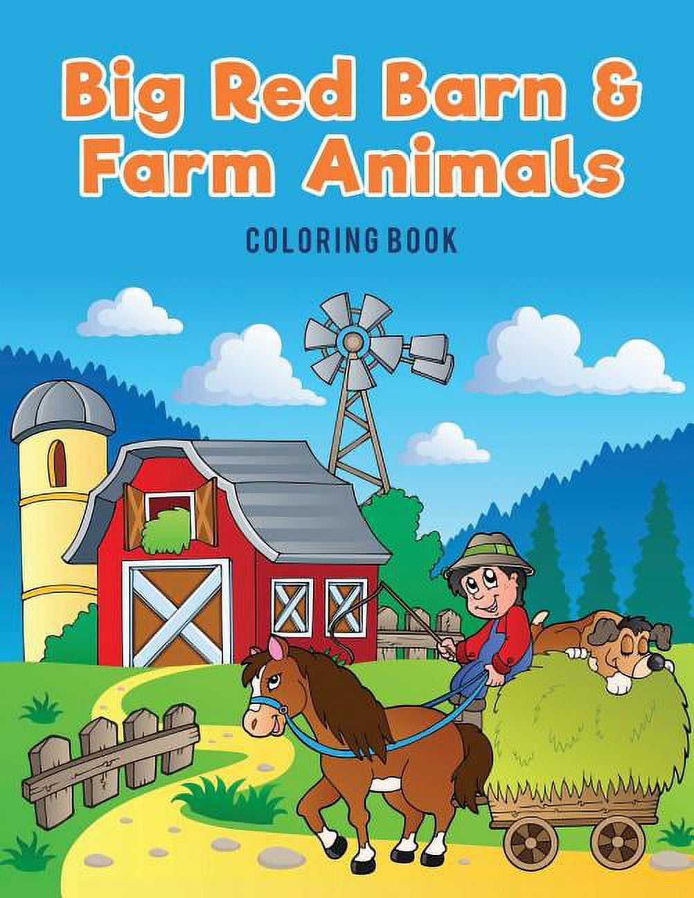 Big Red Barn and Farm Animals Coloring Book (Paperback) - Walmart.com