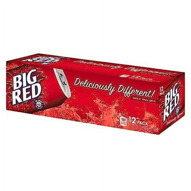 Big Red Cream Soft Drink, Low-Calorie, 12 Ounce Cans (Pack of 36 ...