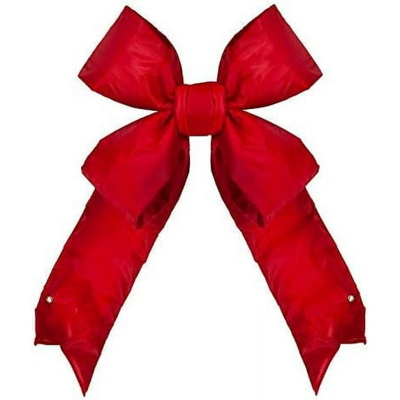 Big Red Bow - Large Outdoor Christmas Bow Commercial Christmas House ...