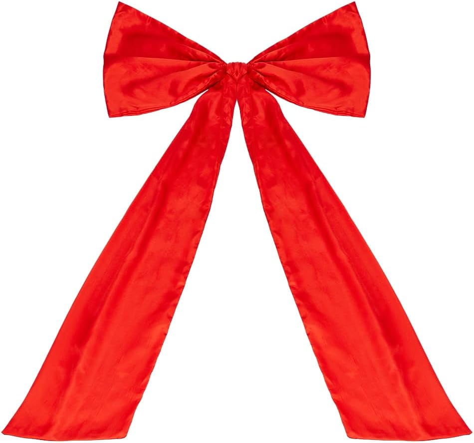 Big Red Decorations Large Giant Huge Satin Bows Decor Cloth Coquette ...