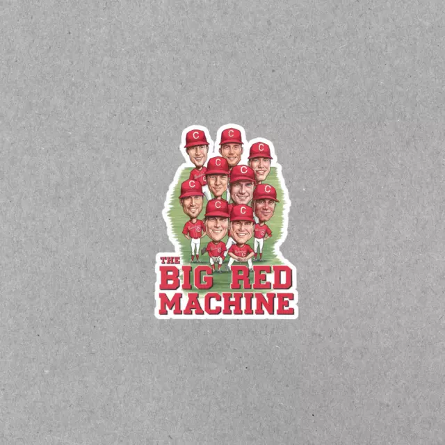 The Big Red Machine Cincinnati Reds Hall Of Fame Players Stickerphone ...