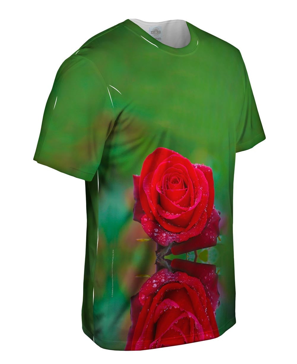 Big Red Rose Mens T-Shirt All Over Print - Walmart.com