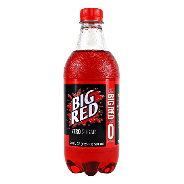 Big Red Zero Soda 20 oz Bottle 24-Pack Bundle by Louisiana Pantry ...