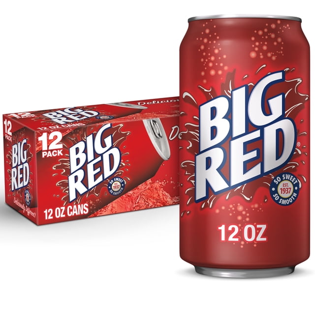 Big Red Cream Soda Soft Drink, 12 fl oz, 12 Pack Cans - Walmart.com