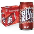 Big Red Soda Pop, 12 fl oz Cans, 24 Pack, Red Cream Soda, Low Sodium ...