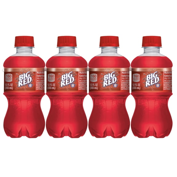 Big Red Soda, 12 Pack, 20oz Plastic Bottles, Sweet and Smooth Soft ...