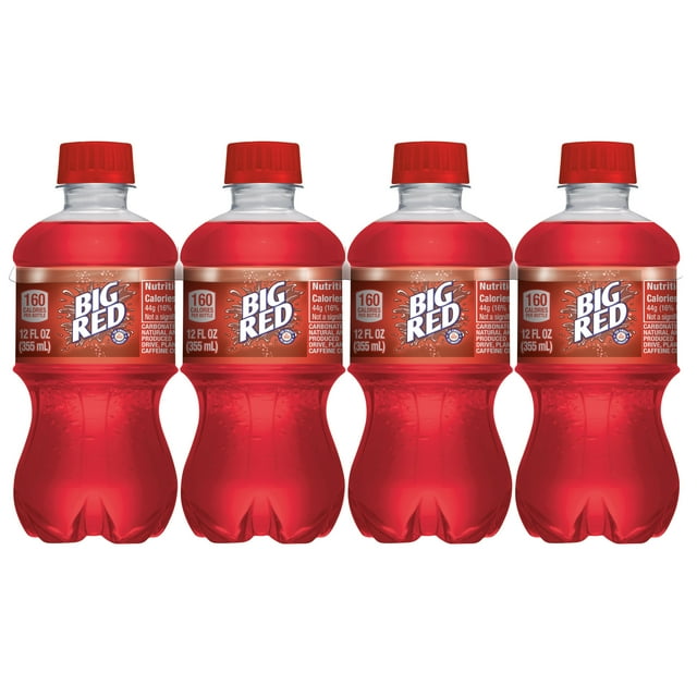 Big Red Soda Pop, 12 fl oz, 8 Pack Cans - Walmart.com