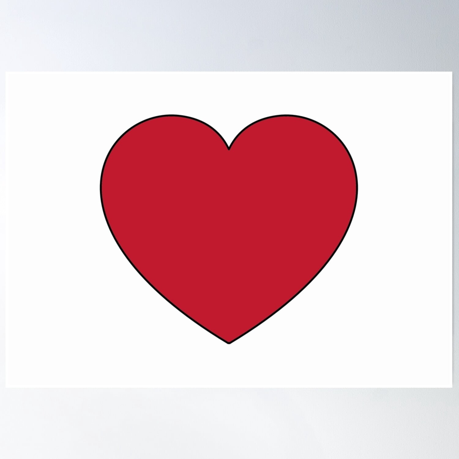 Big Red Valentine Heart Frontline Workers Appreciation Poster Wall Art ...