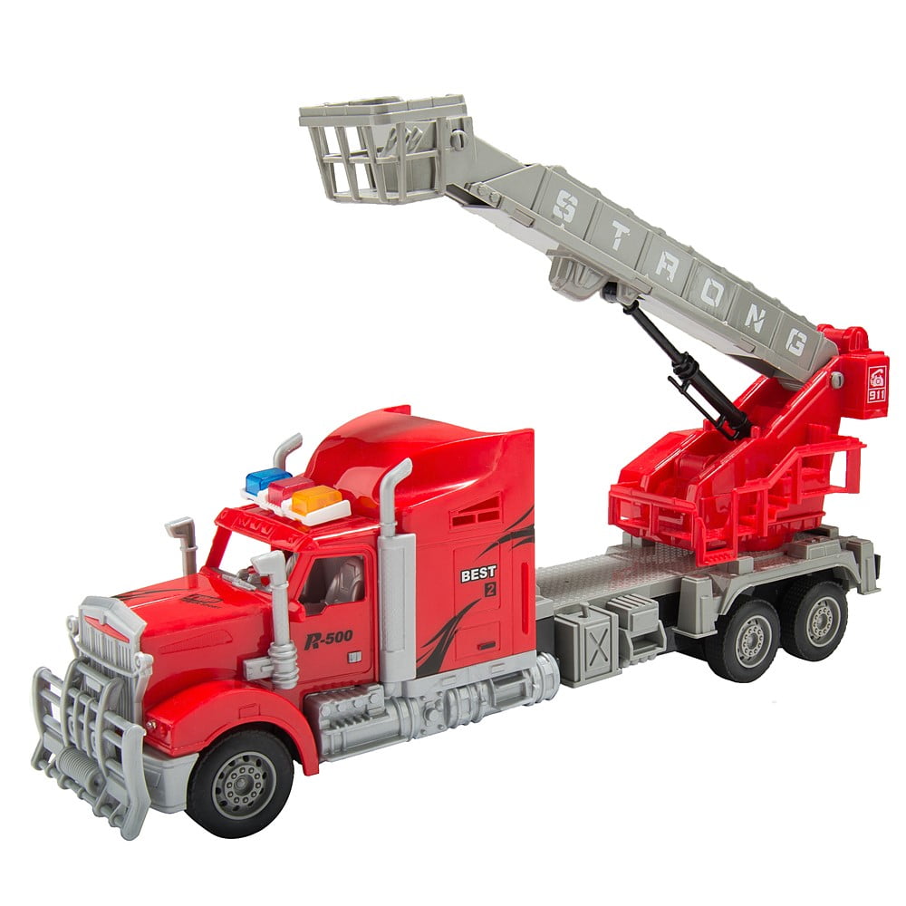 Big Rig Fire Truck Remote Operated 360 Rotating Boom Crane with ...