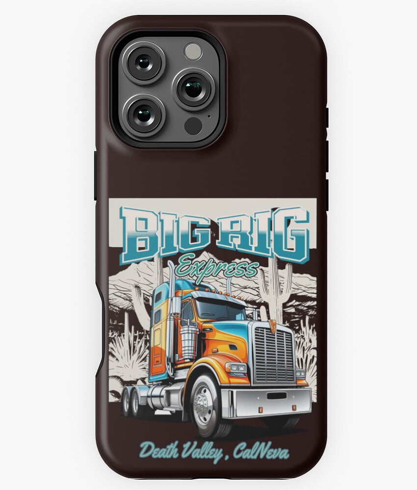 Big Rig Semi Truck Driver Trucking Phone Case for iPhone 16 15 14 13 12 ...