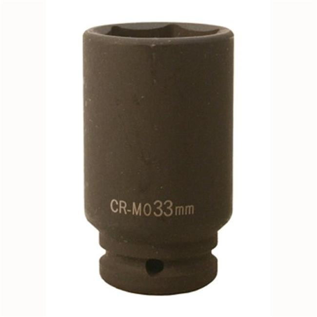 Big Roc Tools IDS1233 33Mm- 0.5 in. Dr Cr-Mo Air Deep Impact Socket ...