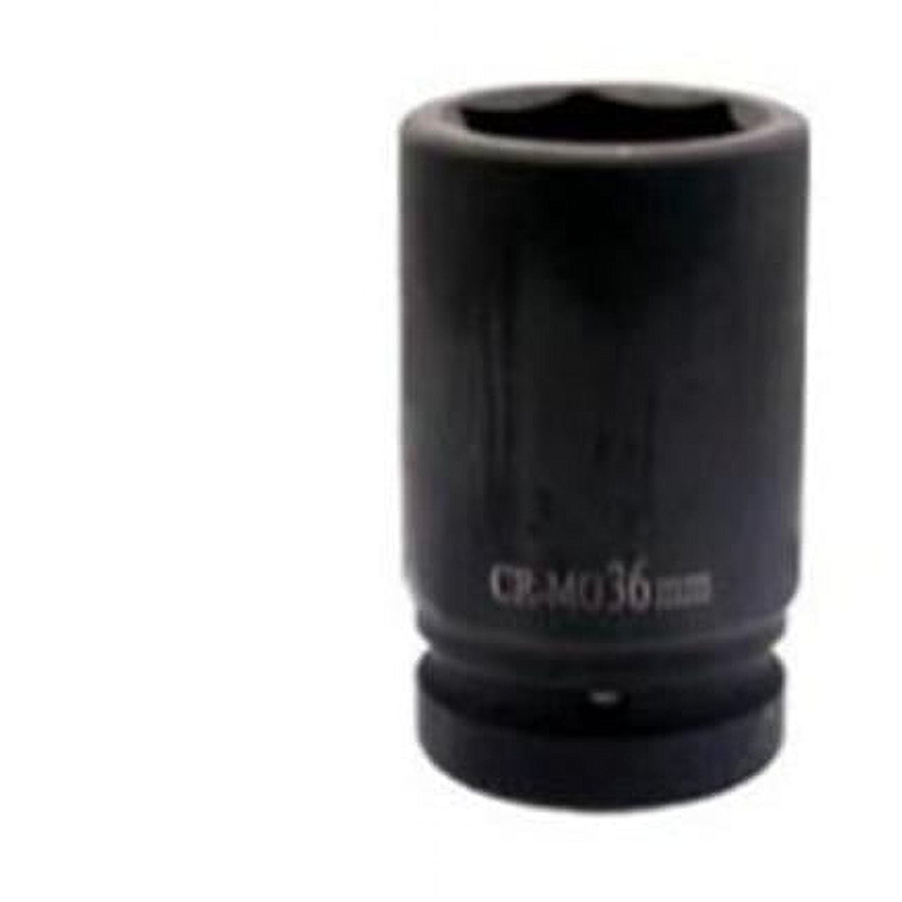 1" Drive 36 mm Air Impact Black Socket Wrench Tool Deep Metric ...