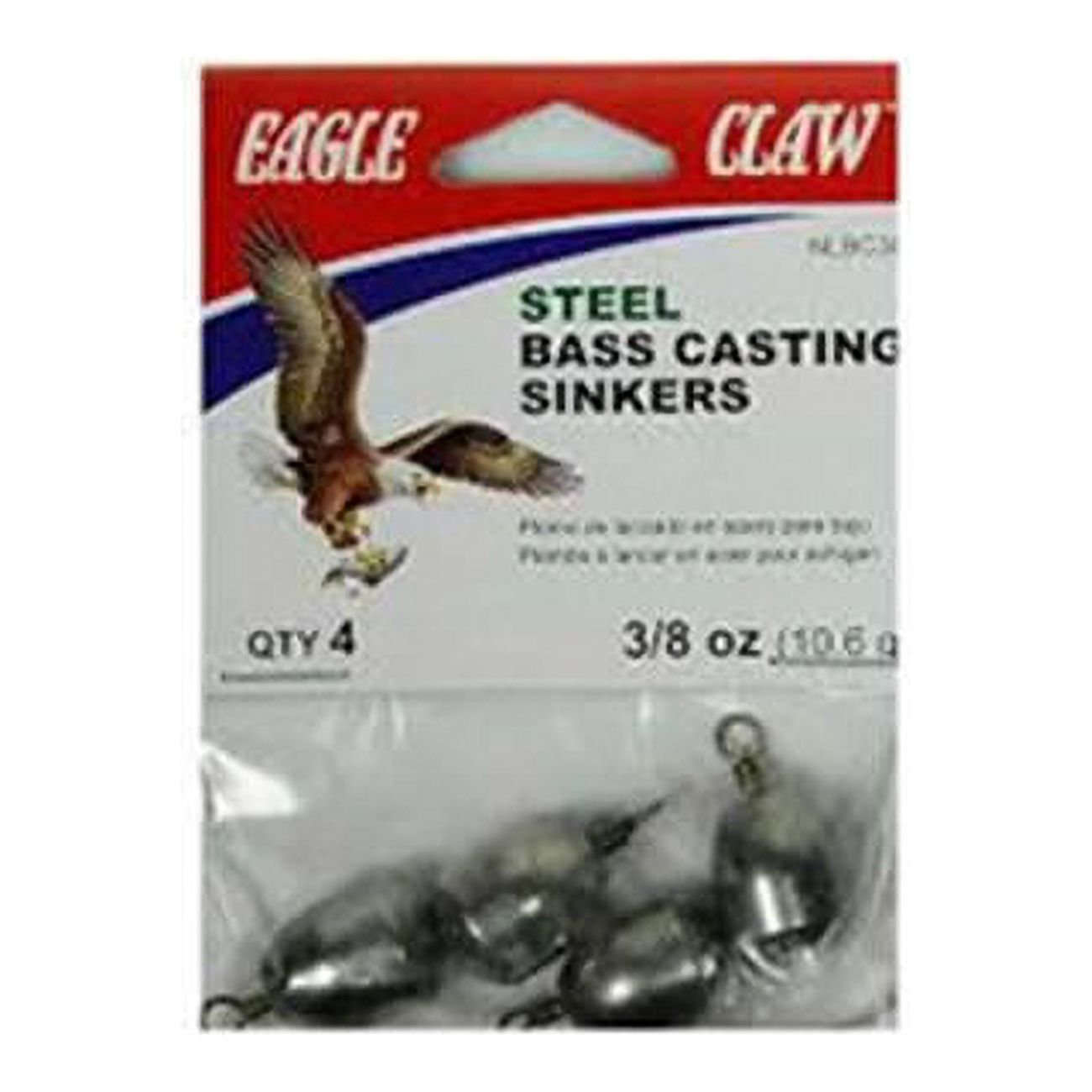 Big Rock Sports 0.375 oz Non-Lead Steel Bass Casting Sinker, Pack of 4 ...