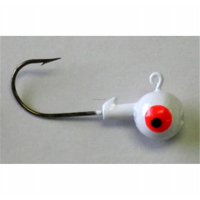 Big Rock Sports 245574 0.13 oz White Round Jig Head, Pack of 10 ...