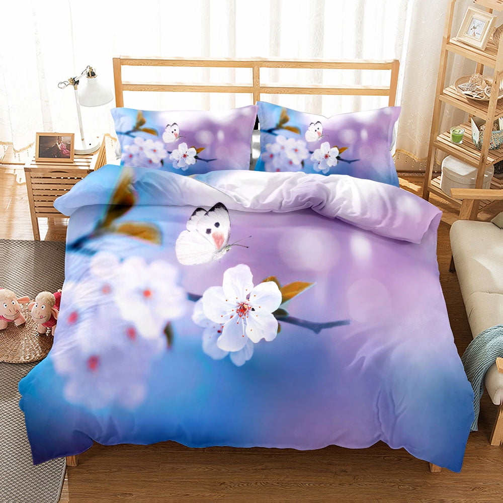 Big Rose in the Bloom Bedding Set King Twin Single Size Duvet Cover ...