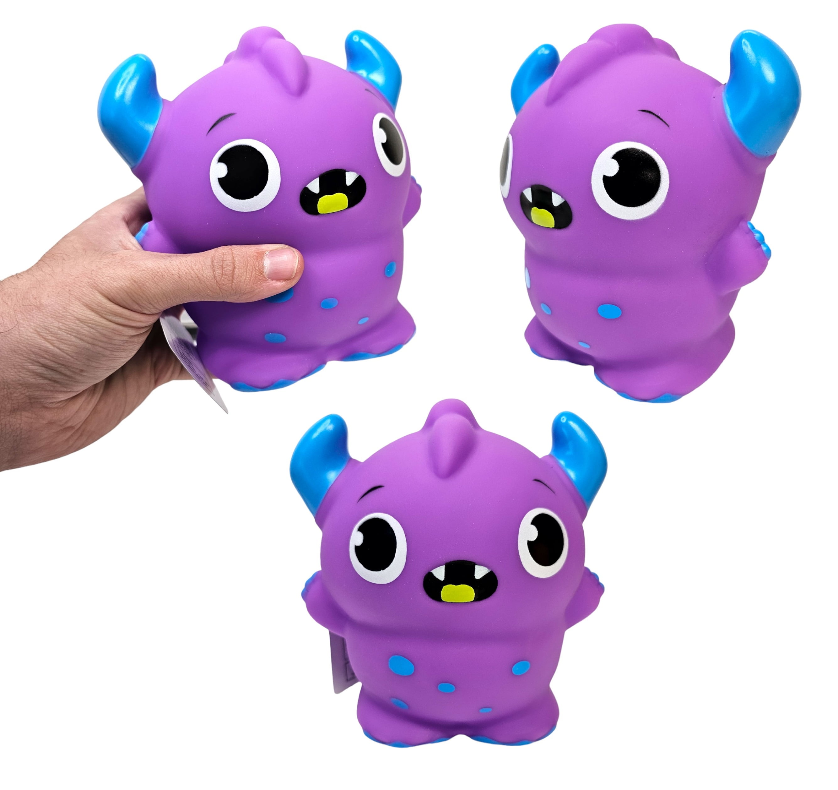 Big Rubber Monster Collectibles (Purple Monster) (6 Inch) Fun Unique ...