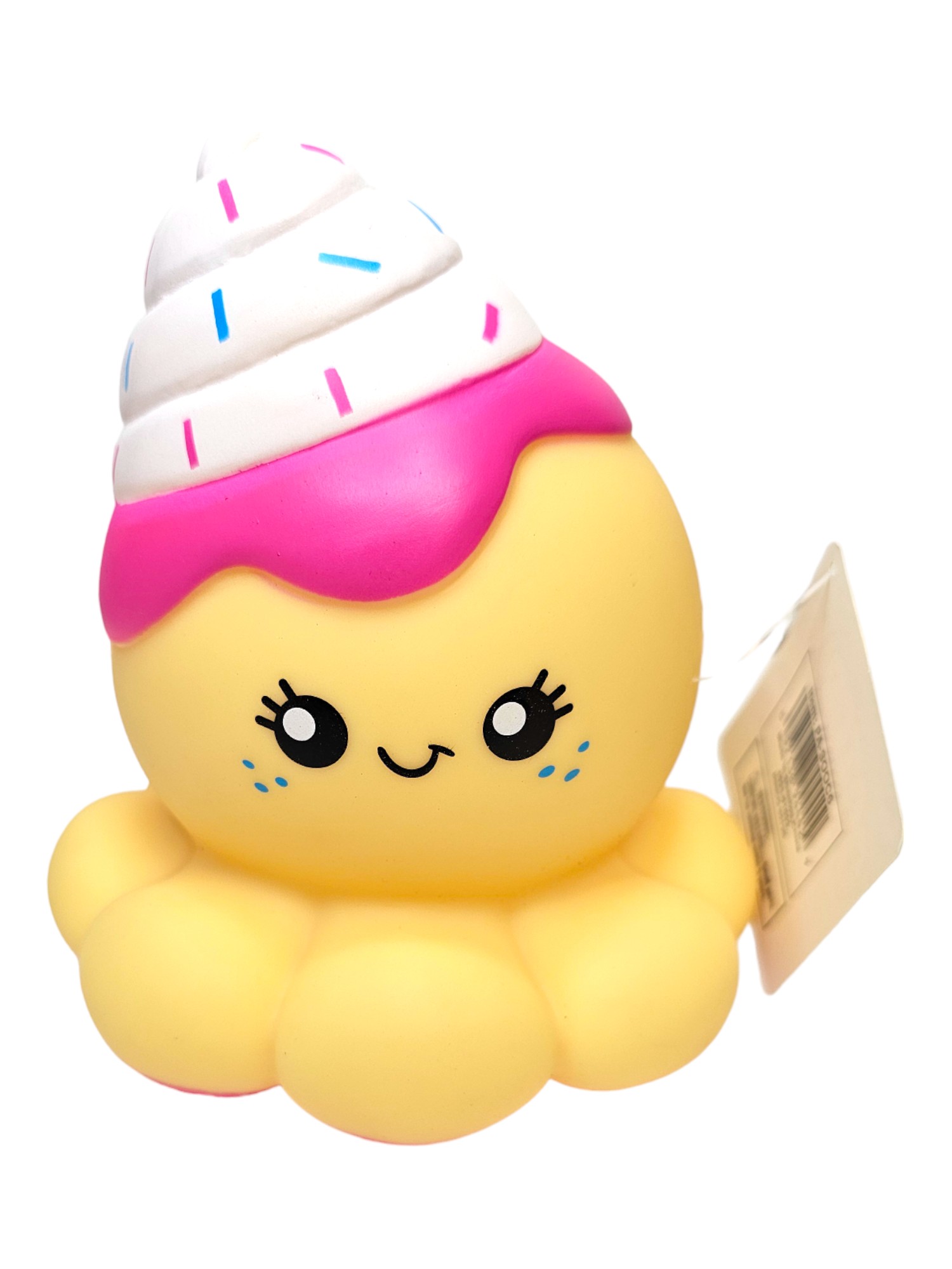 Big Rubber Octopus (Ice Cream) 5-6" Tall Fun Bath Toy and Carnival Game ...