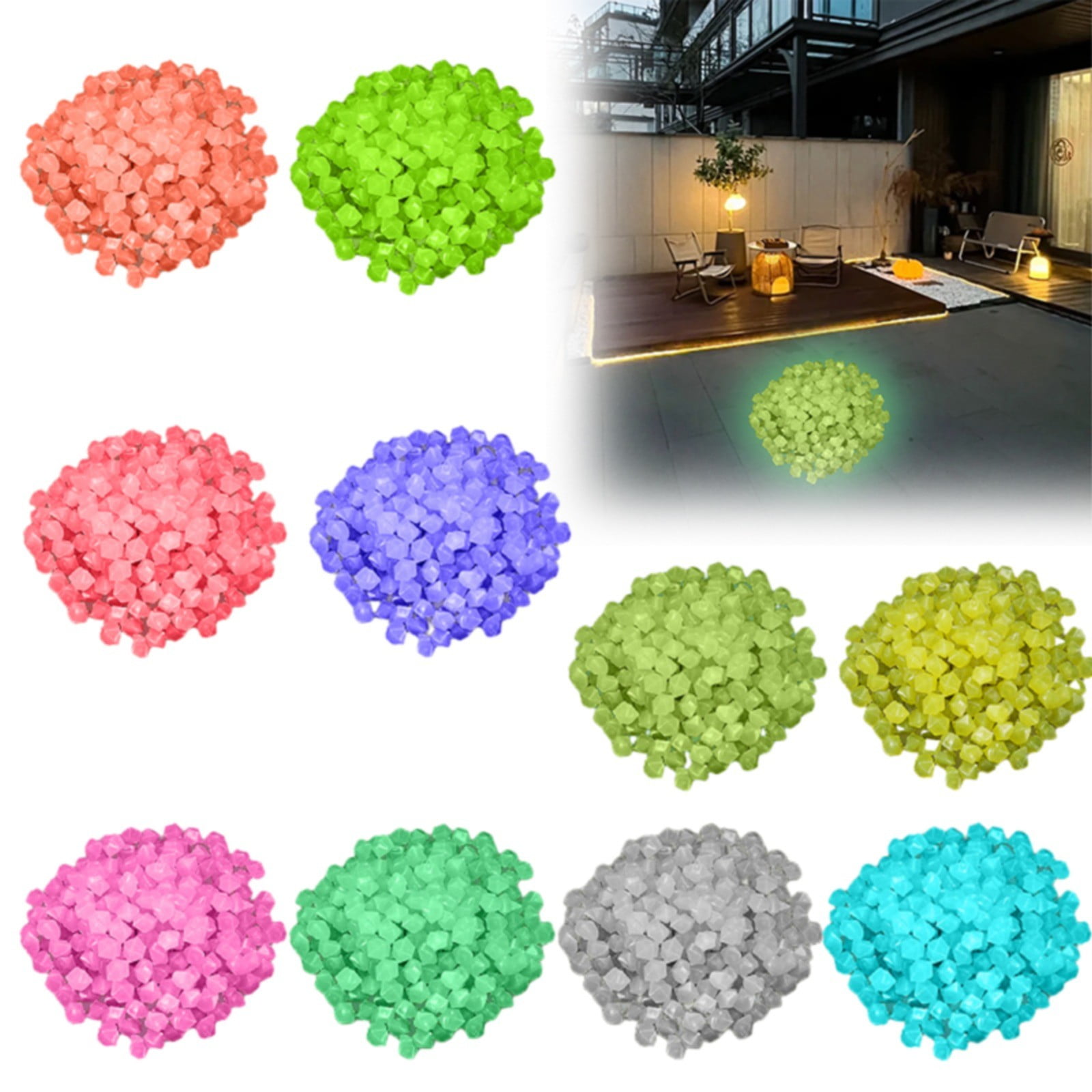 Big Sale! 1 Pack of 200* Small Stones 200Pcs Aquarium Fish Tank Colored ...