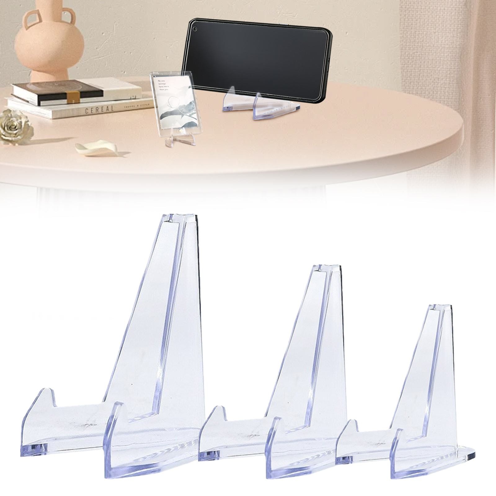 Big Sale! 1X Bracket Acrylic Coin Display Stand Card Stand Transparent ...
