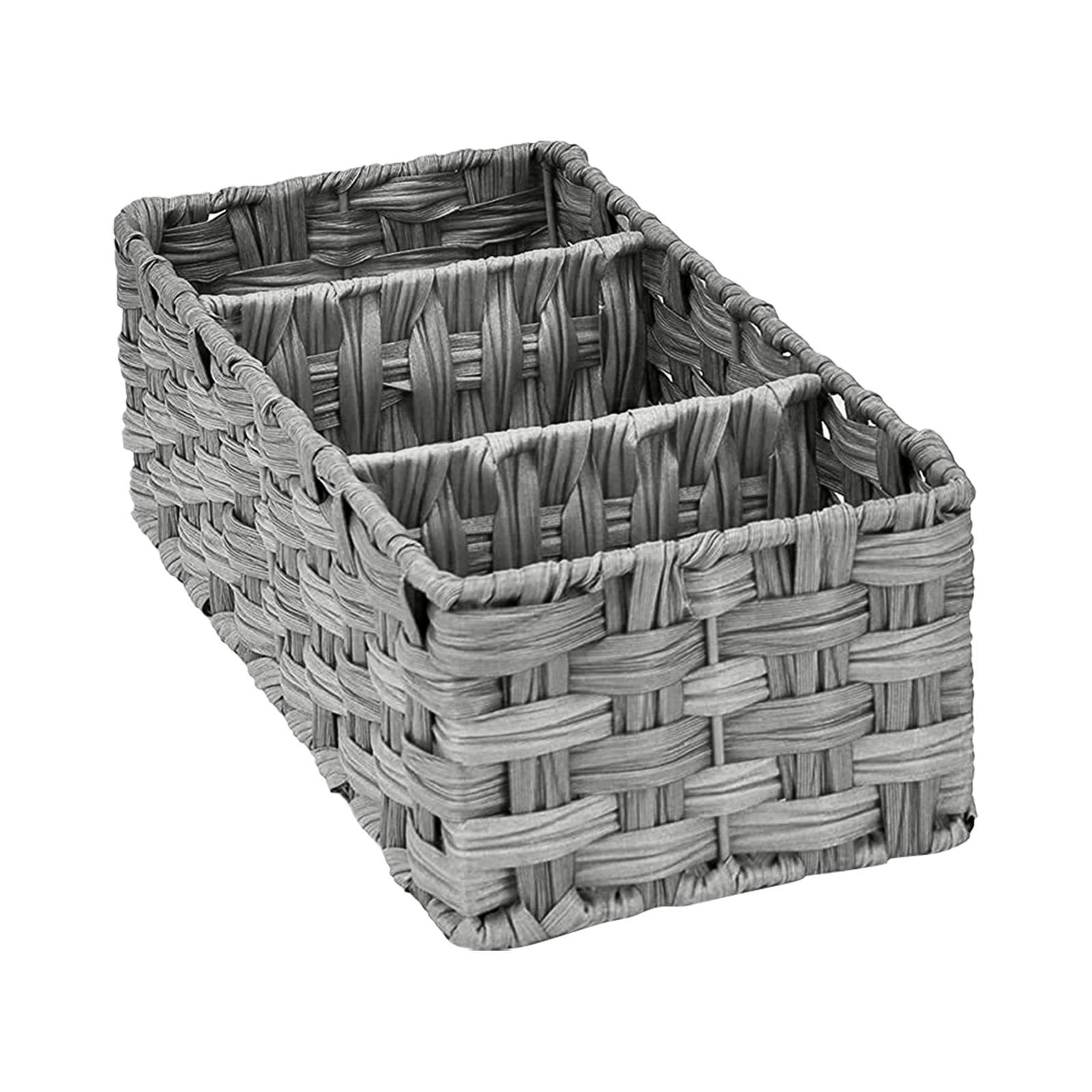 ⚡ Big Sale! 3 Compartment Storage Baskets For Organizing Seagrass ...