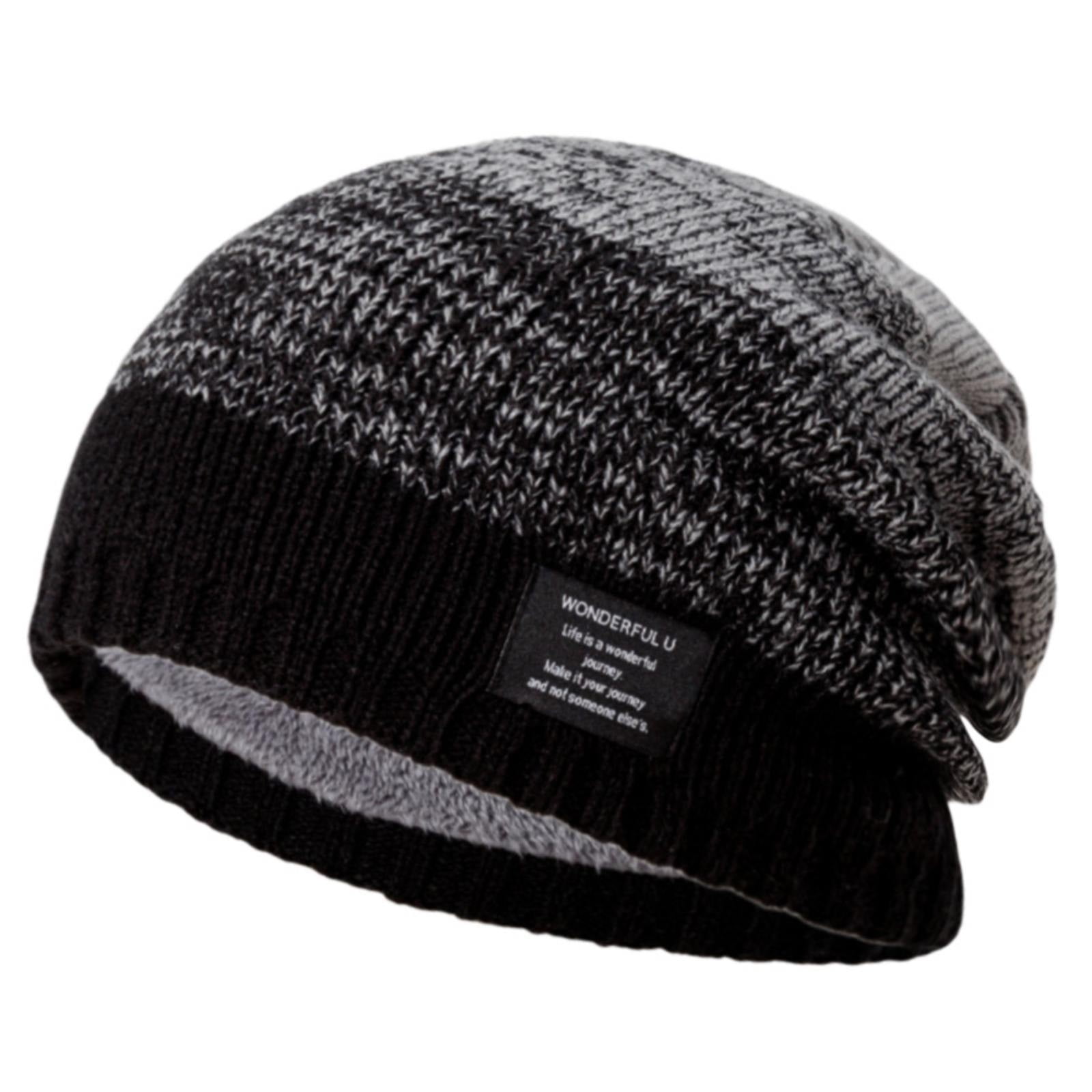 Beshee Beanies Hats Men, Men's and Women's Woolen Knitted Hats with ...