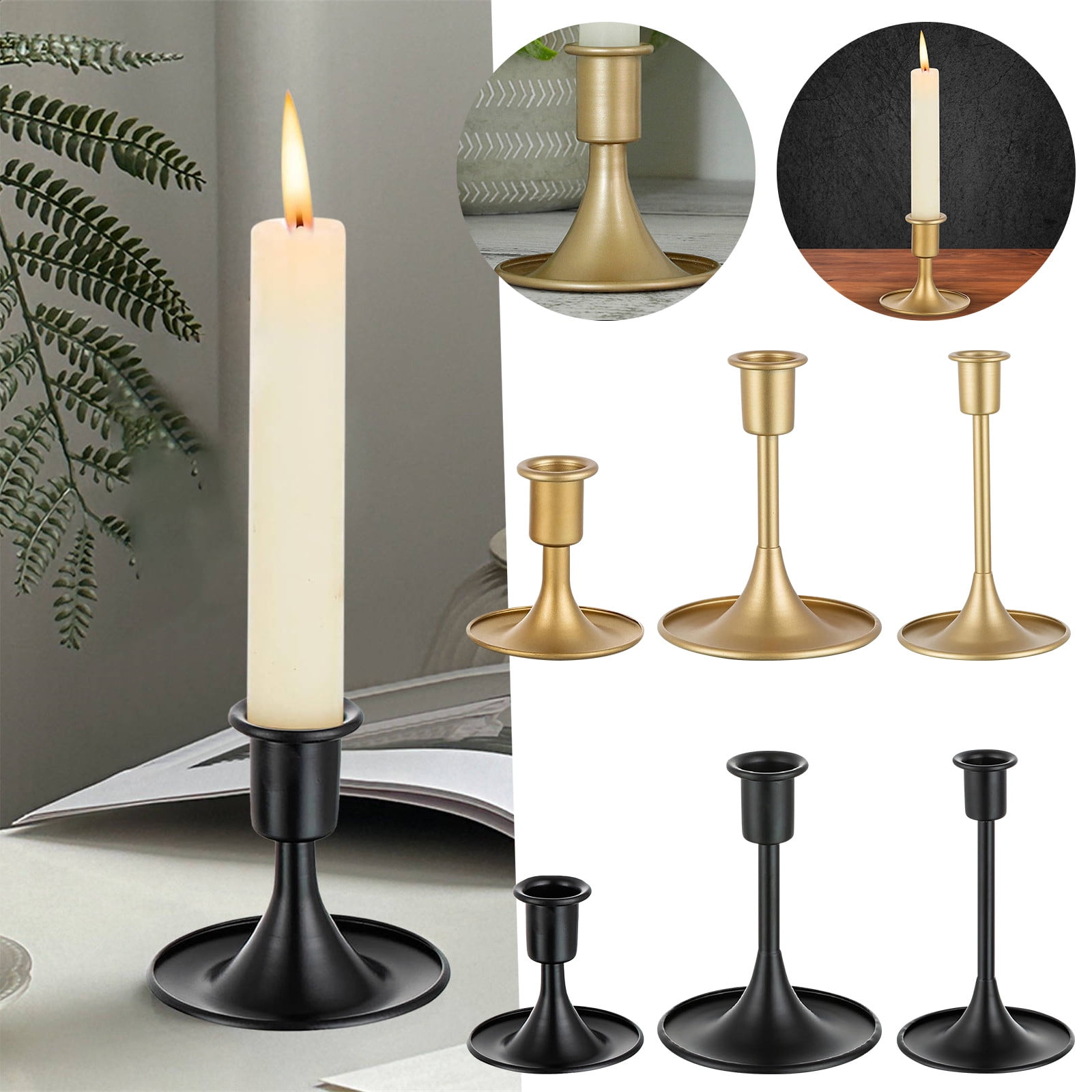 Big Sale! Candlestick*2 Candlestick Holders Taper Candle Holders ...