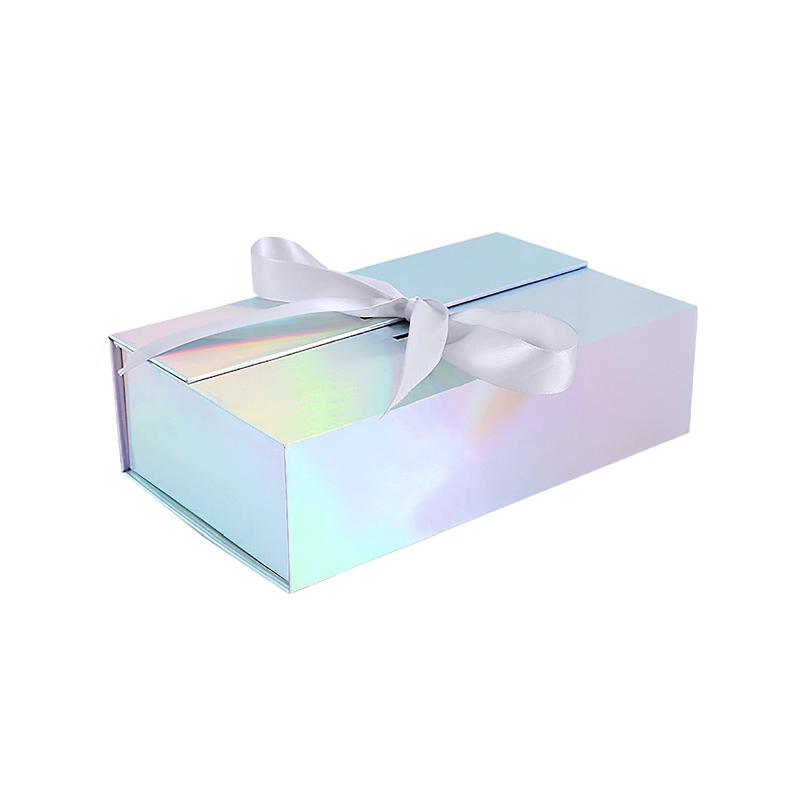 Big Sale！ Eguiwyn Double Door Laser Silver Folding Gift Box Gift Boxs ...