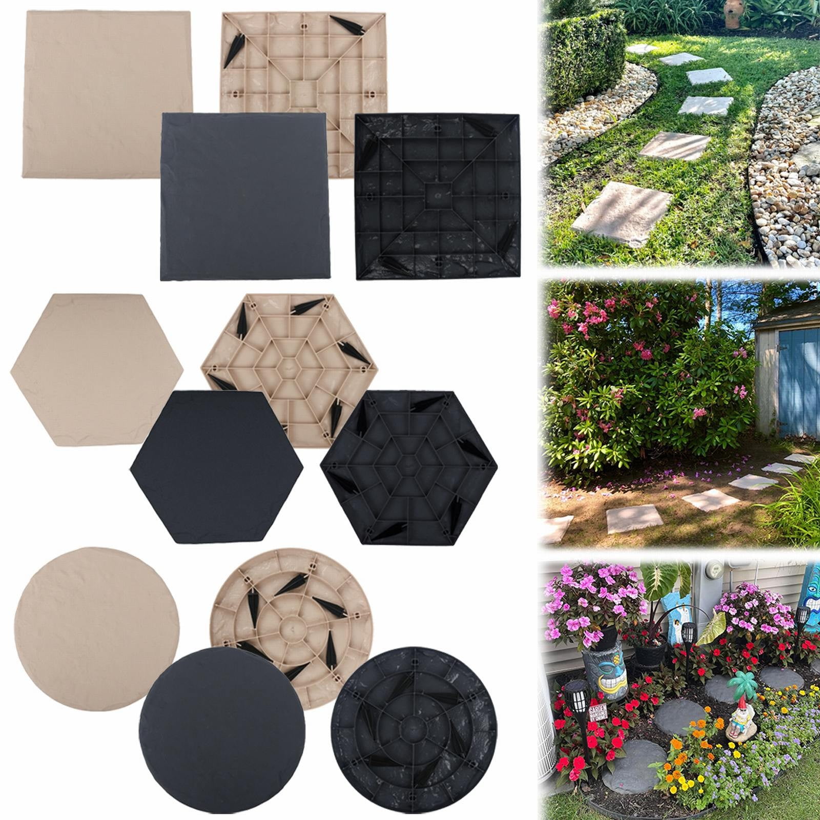 Footstone Ornaments X2 Outdoor Walkway Lawn Stepping Stone Ornaments ...