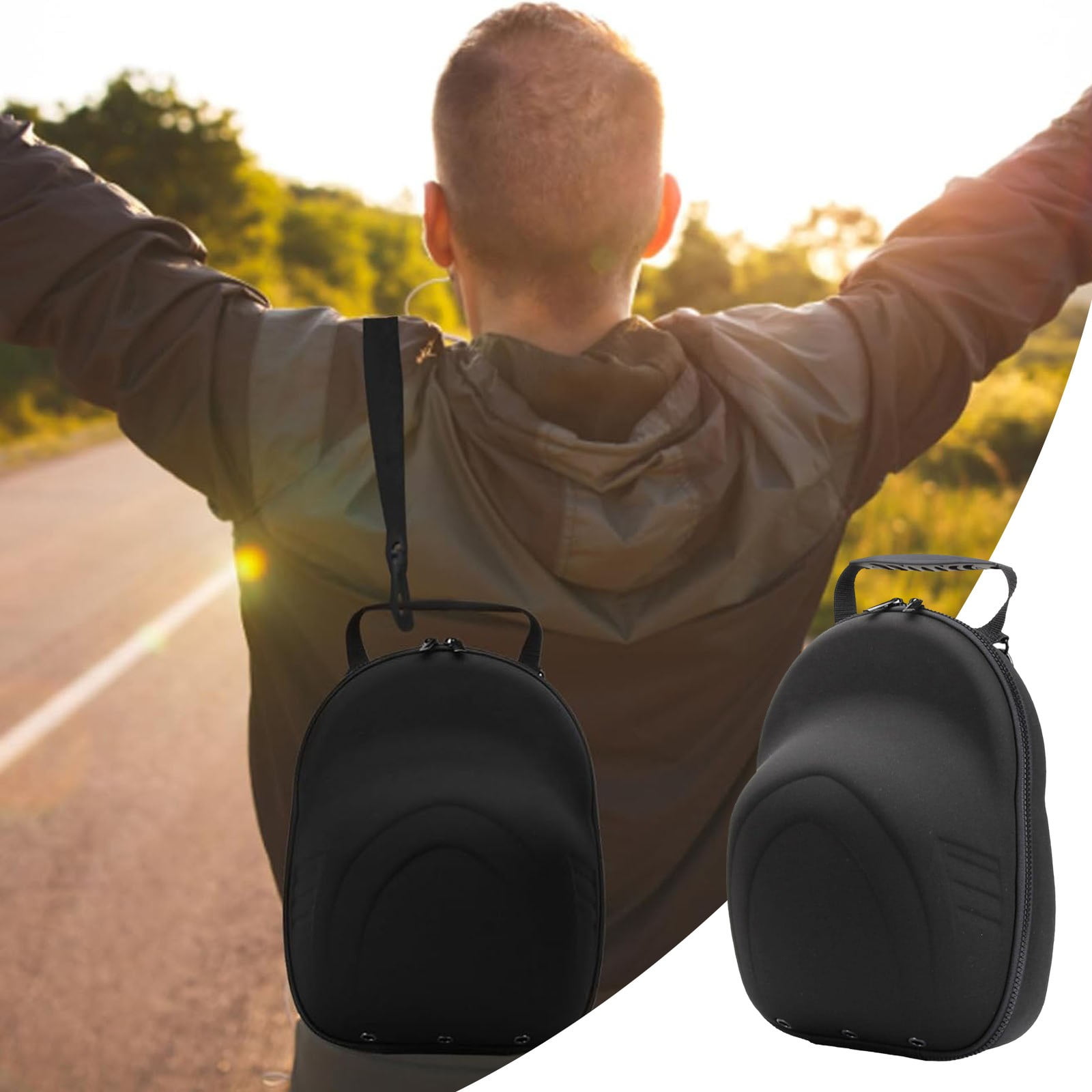 ⚡ Big Sale! Hat Case For Travel Hold 4 6 Hat Storage Portable ...