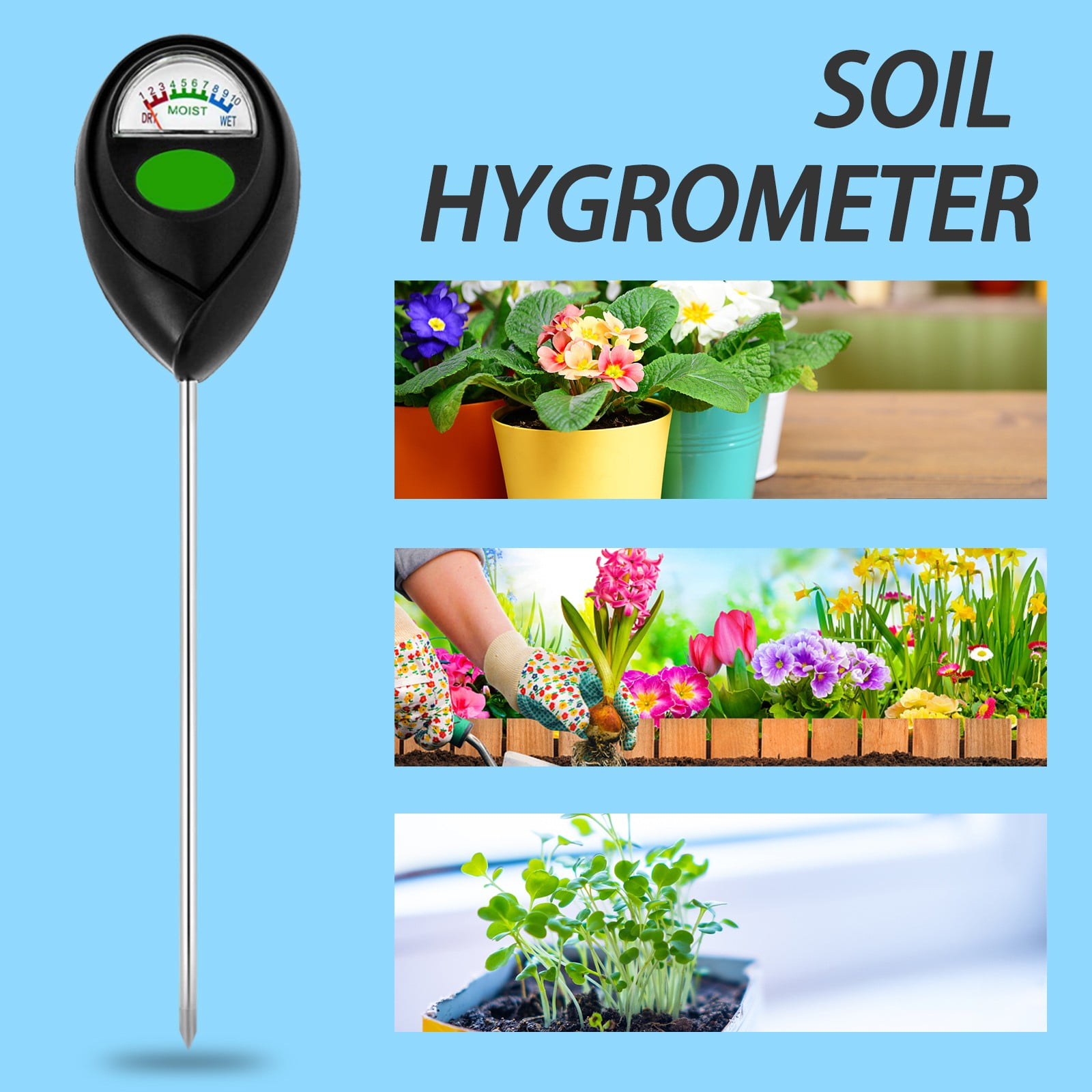 Big Sale! Iheaun So Il Plant Moisture Meter Battery-free So Il Plant ...