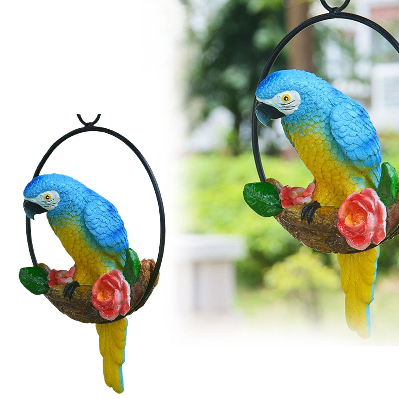 Big Sale!Piaybook Parrot Ornament With Ring Exquisite Colorfast Hanging ...