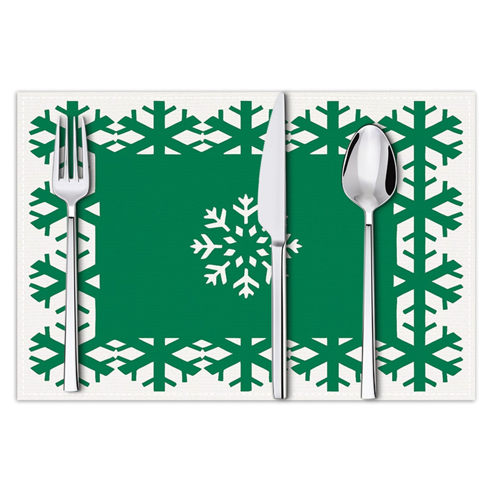 Big Sale Placemat Miayilima Kitchen Mat Waterclor Green Buffalo Plaid ...