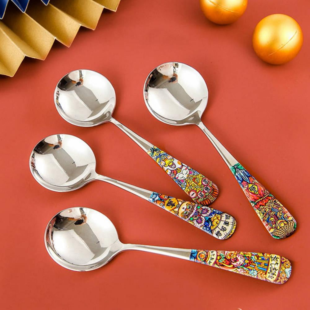 Big Sale!Spring Festival Soup Spoon Creative Long handle Spoons Kitchen ...