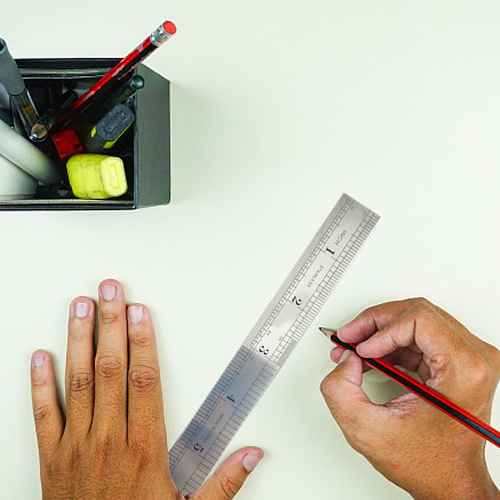 Big Sale! Stainless Steel Ruler 12-Inch, Heavy Duty Engineering Ruler ...