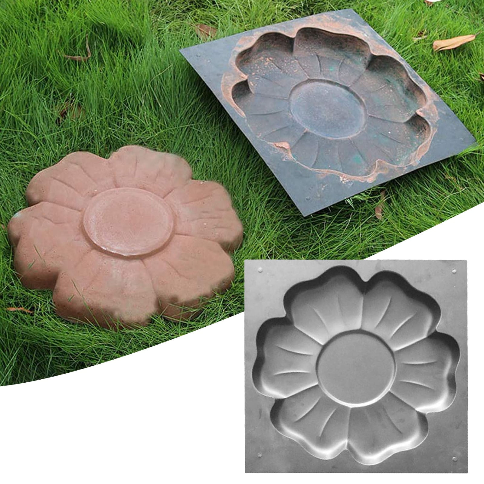⚡ Big Sale! Stepping Stone Garden Pavement Flower Shaped Decorative ...