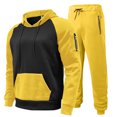 Big Salesyhpoeug Lounge Sets Male Casual Solid Two Piece Suit Zipper Pocket Sleeve Hoodies