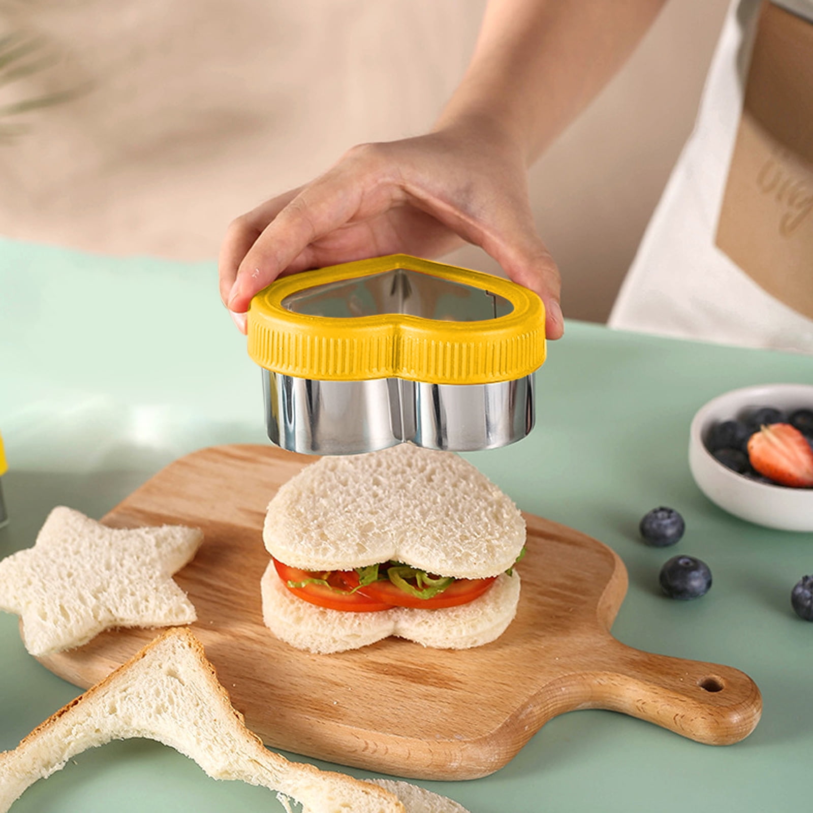 Big Sale!npkgvia Cute Cake Tools Heart/Star/Flower Shape Cutters ...