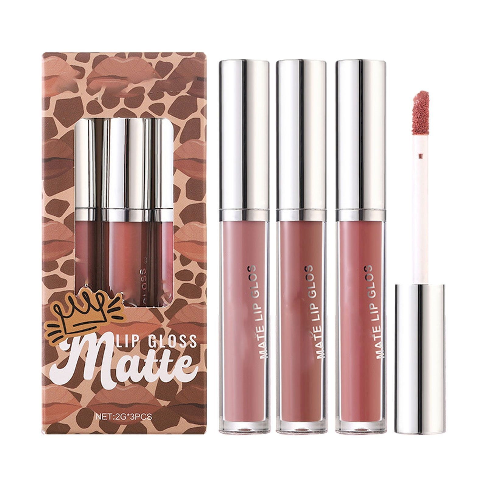 Big Sales! Ankoty Lip Glosses 3 Pack M Atte Lip Gloss G Ift Box M Atte ...