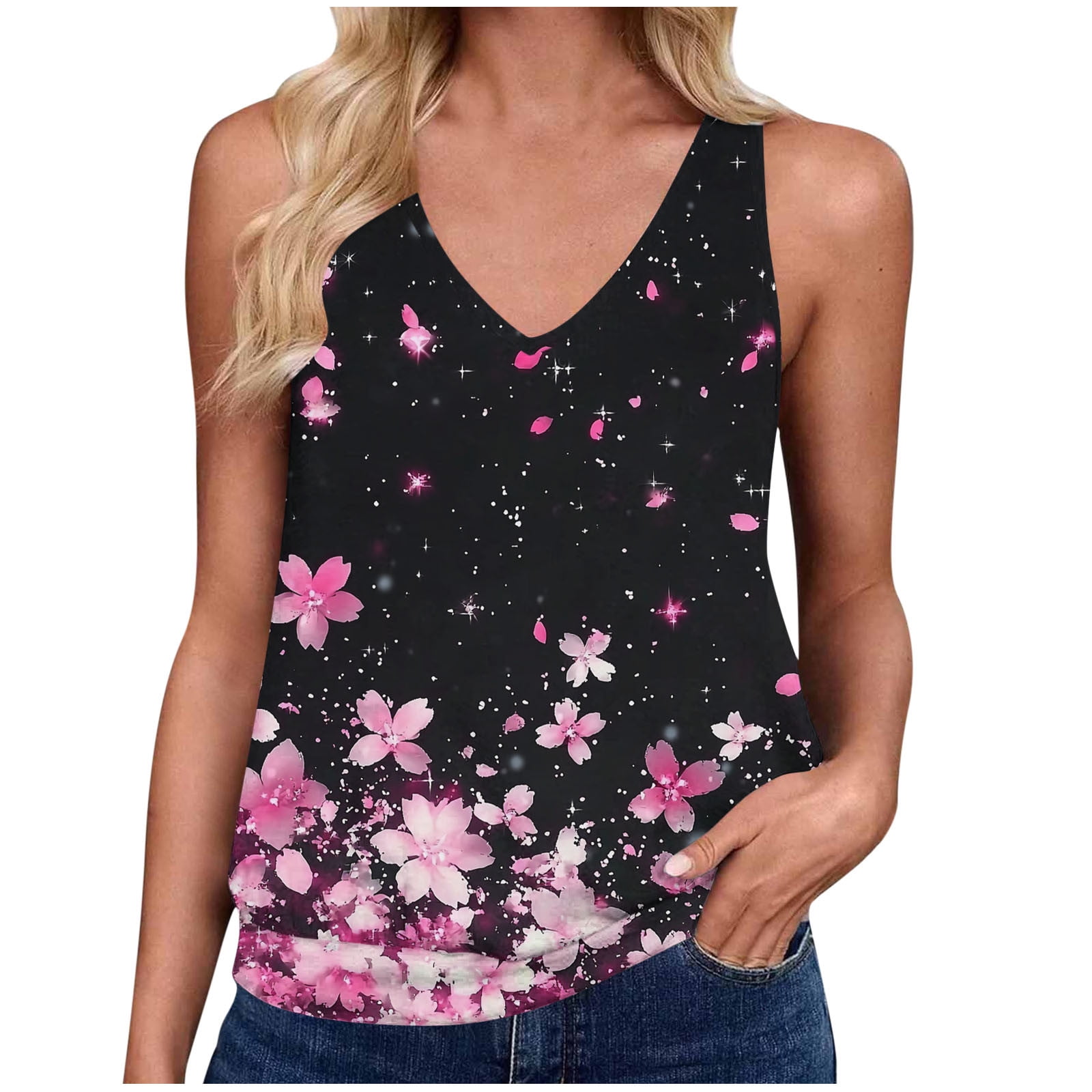 OGLCCG Women's Summer Tank Tops 2025 V Neck Camisoles Tops Trendy ...