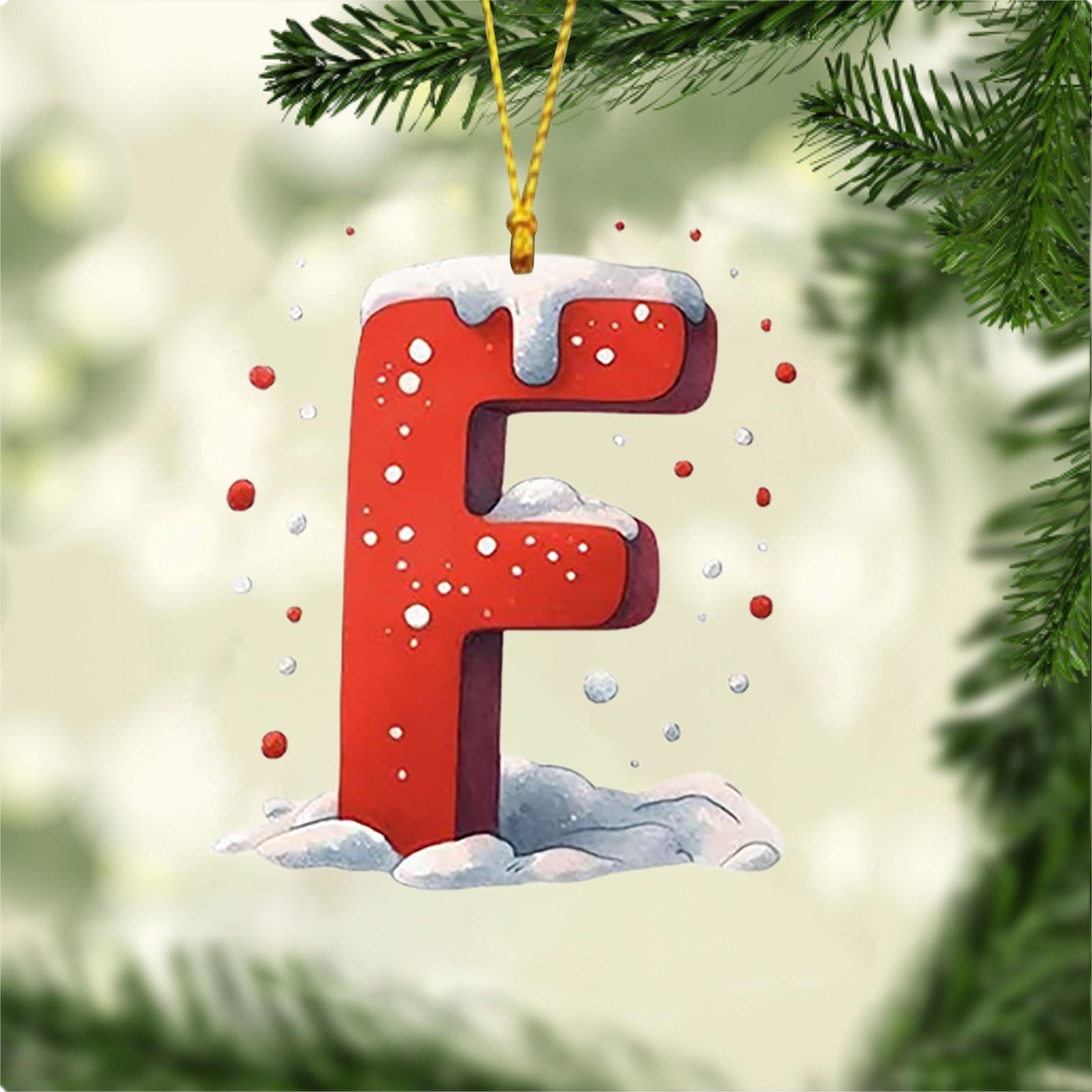 The Big Save karymi Christmas Alphabet Acrylic Ornament 3.1-Inch Letter ...