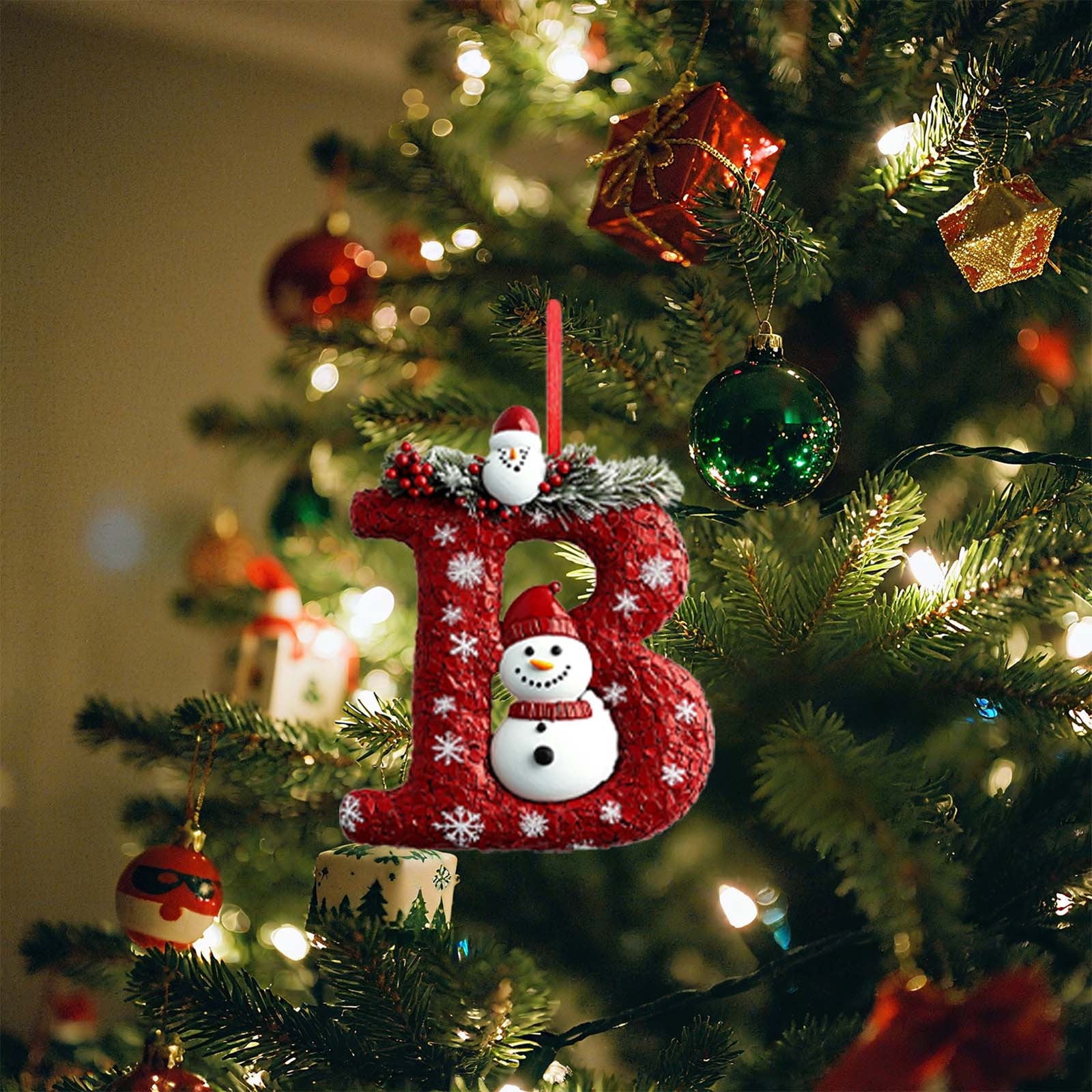 The Big Save karymi Christmas Alphabet Ornament Set 26 Letters Acrylic ...