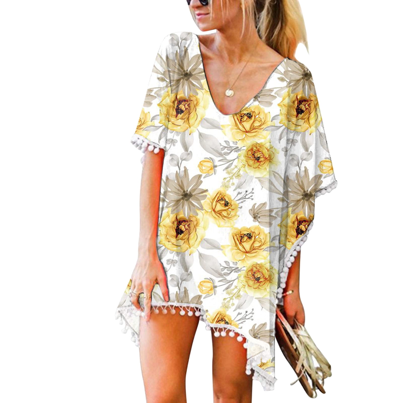 Big Saving For Women AXXD Women Swim Cover Up Swimwear Beach printing ...