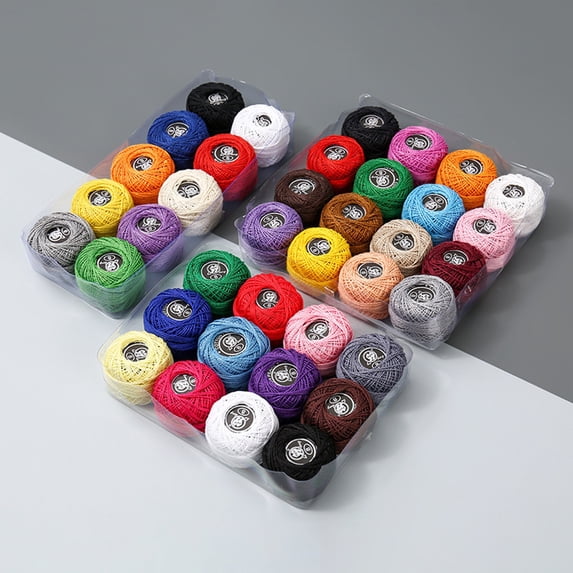 10/12/16 Colors Lace Stitch Thread, Hand Ball Artificial Silk ...