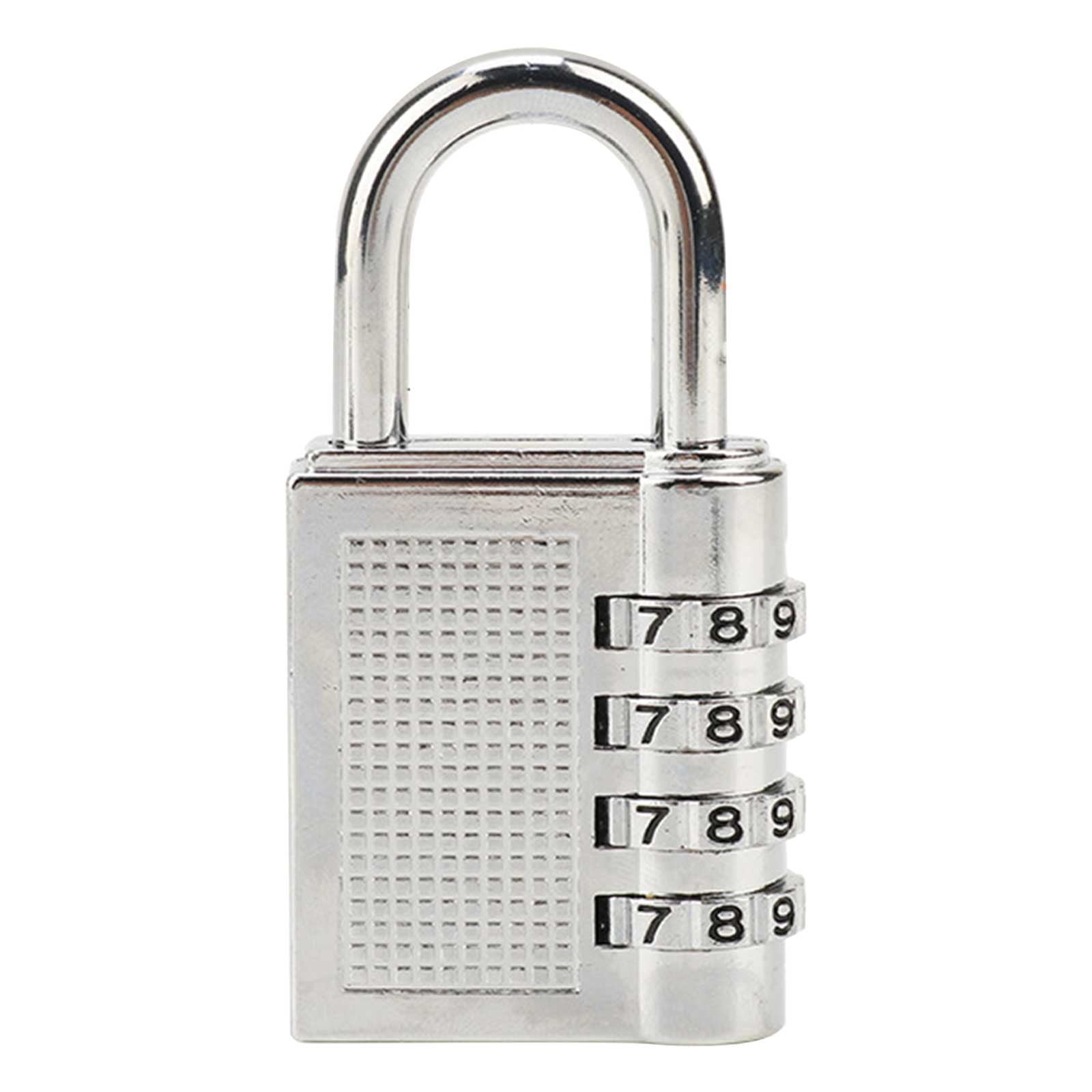 4-Digit Combination Lock, Outdoor Waterproof Padlock for Gym Locker ...