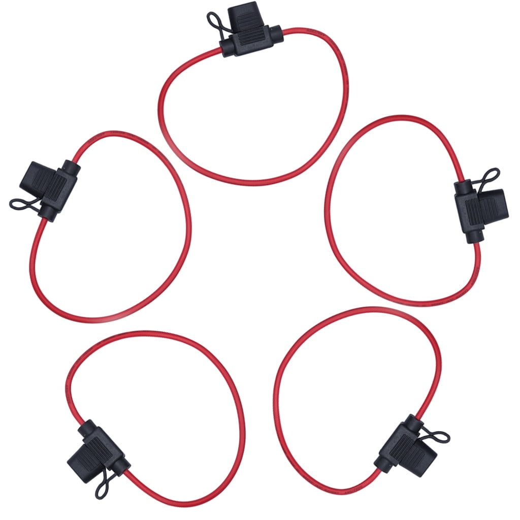 Big Savings! 5PCS In-Line Mini Fuse Holders, 12V 30A Car Fuses, Fuse ...